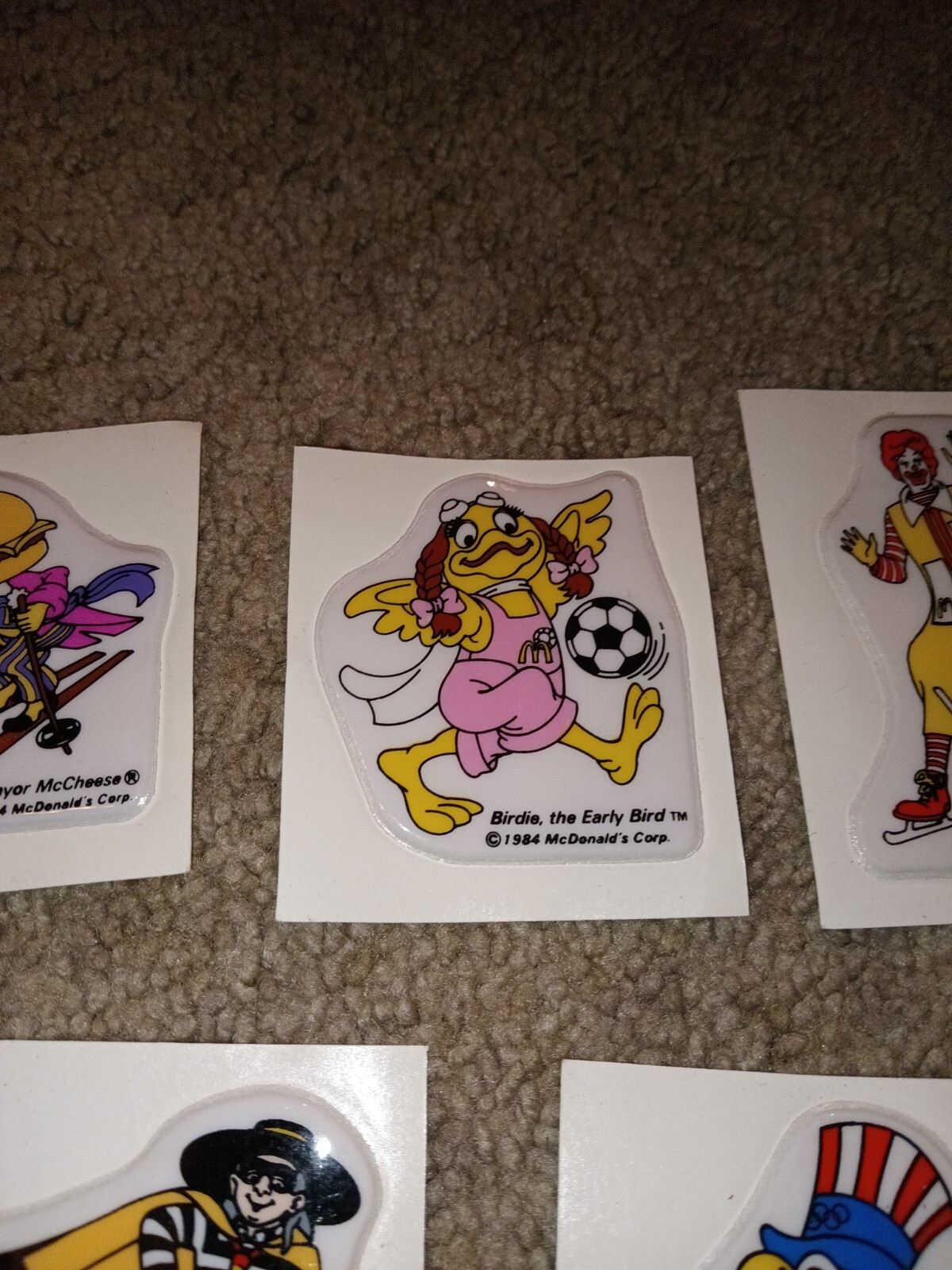 Lot Of (5) Vintage 1980s McDonald's Puffy Stickers | eBay