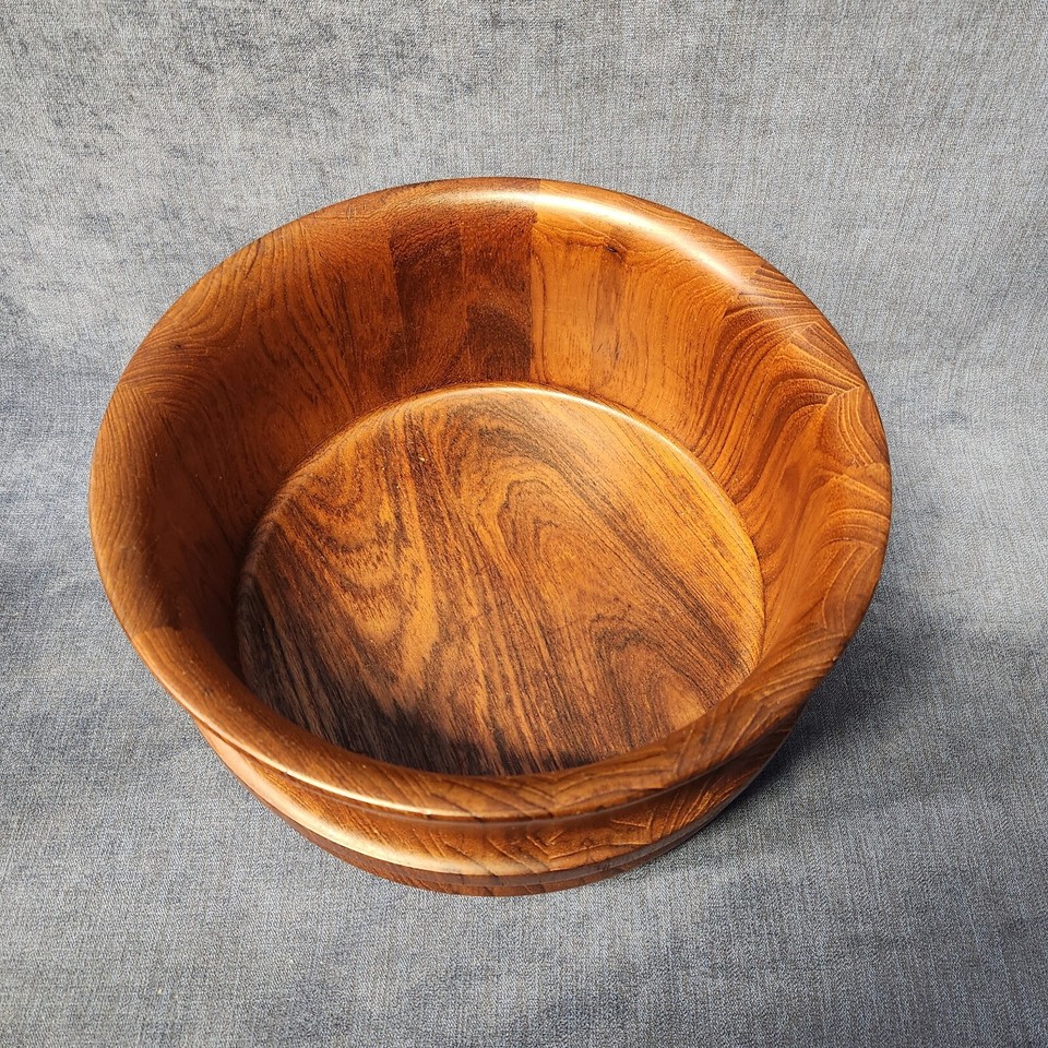 Danewood Designs Falle Uldall Teak Wood Set 9 Staved Bowl 1 Serving ...