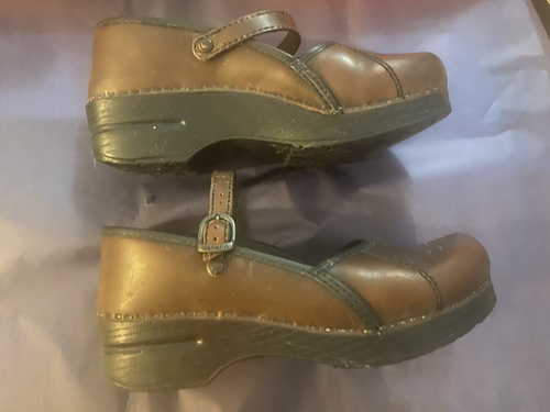 Dansko Marcelle Mary Jane Clog Shoes Women Size 38 EU 8 US Brown ...