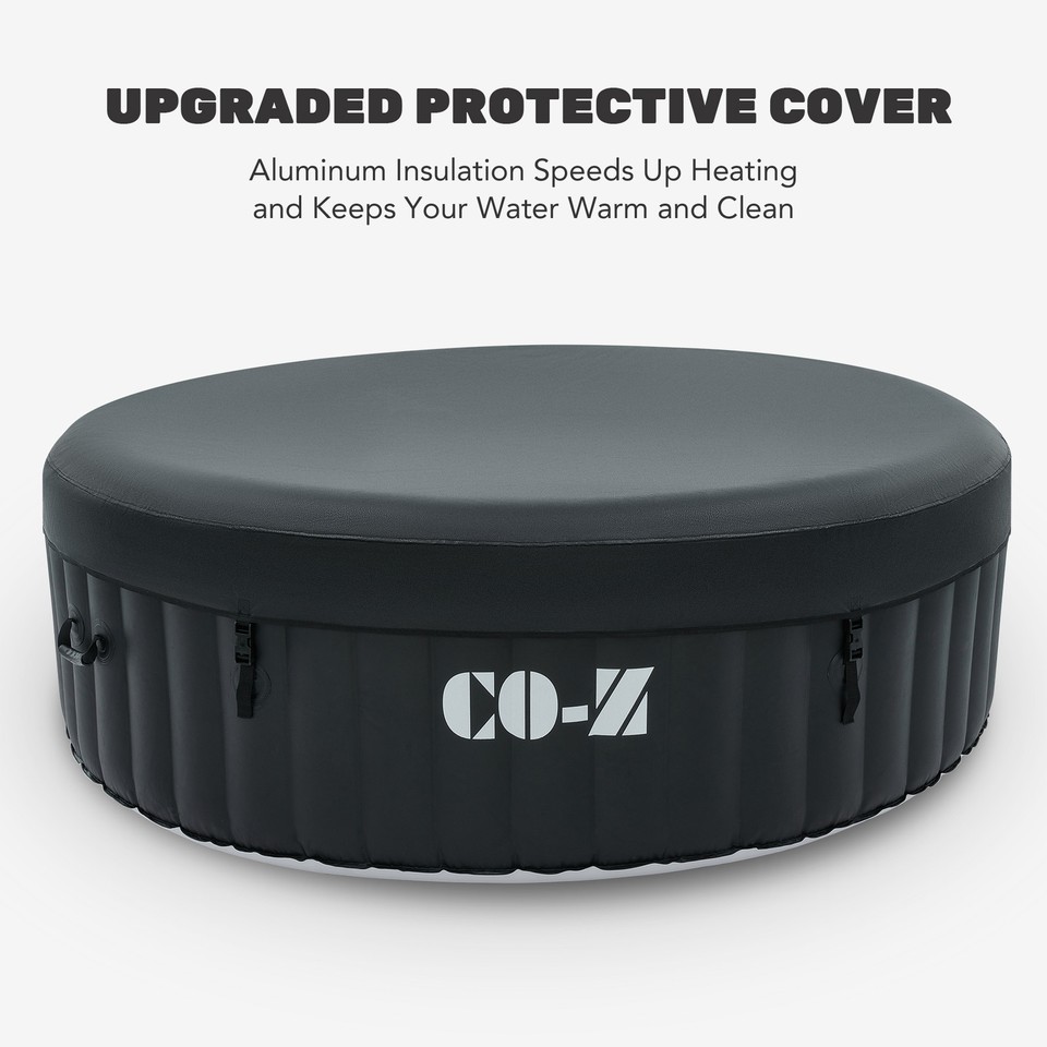 Portable Inflatable Spa Tub 6 Person Outdoor Above Ground Pool 7 Foot ...