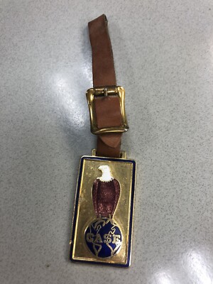 J.I. Case Threshing Machine Co. Watch Fob Eagle on Globe Racine, Wisc ...