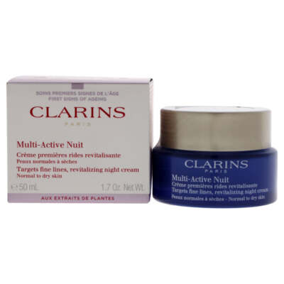 Multi-Active Night Cream - Normal to Dry Skin by Clarins for Unisex - 1 ...