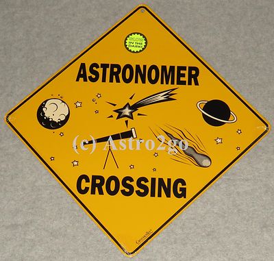ASTRONOMER CROSSING-Crosswalks Metal 12 X 12 Science Space Astronomy ...