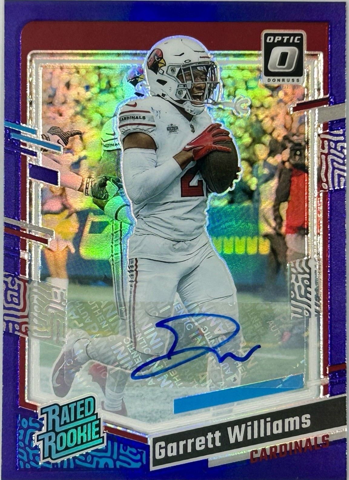 2023 Panini Donruss Optic - Rated Rookie Garrett Williams #203 Purple ...