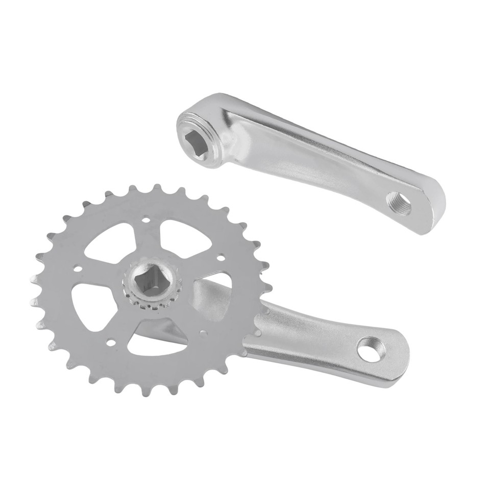 Aluminum Alloy 114mm 28T Kids Bike Crankset Single Speed Crank Set ...