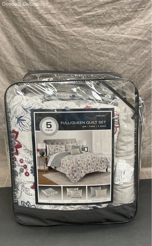 Chelsea Pattern 100% Polyester 5 Piece Full/Queen Quilt Set 86x92" | eBay