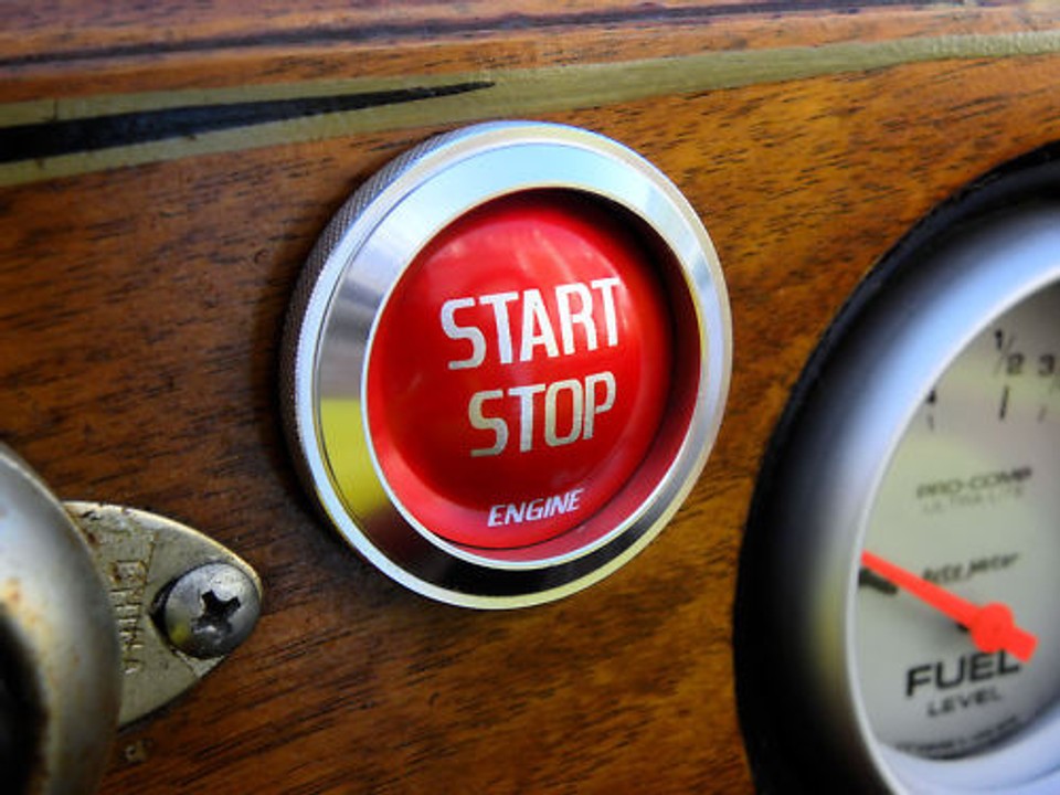 DECORATIVE FAKE ENGINE START DUMMY KIT BUTTON BADGE | eBay