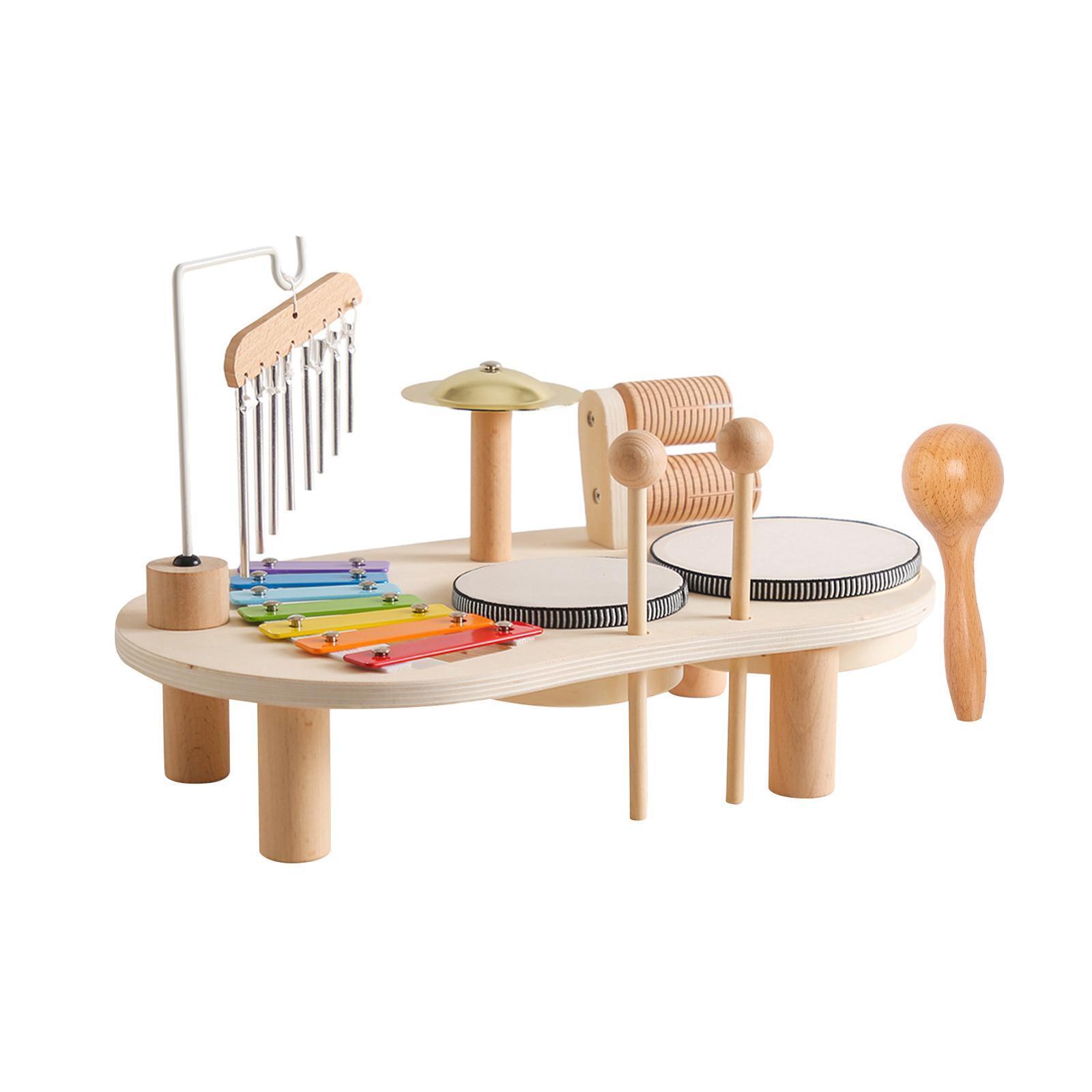 Wood Percussion Instrument Educational Toy Musical Table Toy for Kids ...