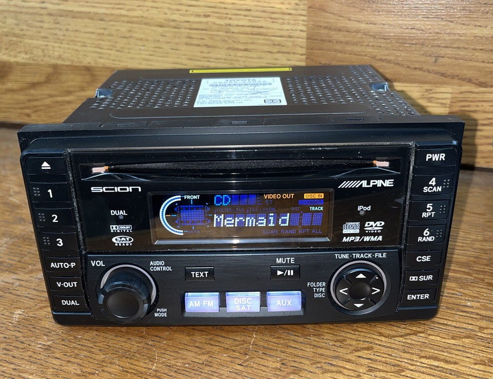 2004 2005 2006 2007 Toyota Scion Alpine SAT Ready Radio CD DVD MP3 WMA ...