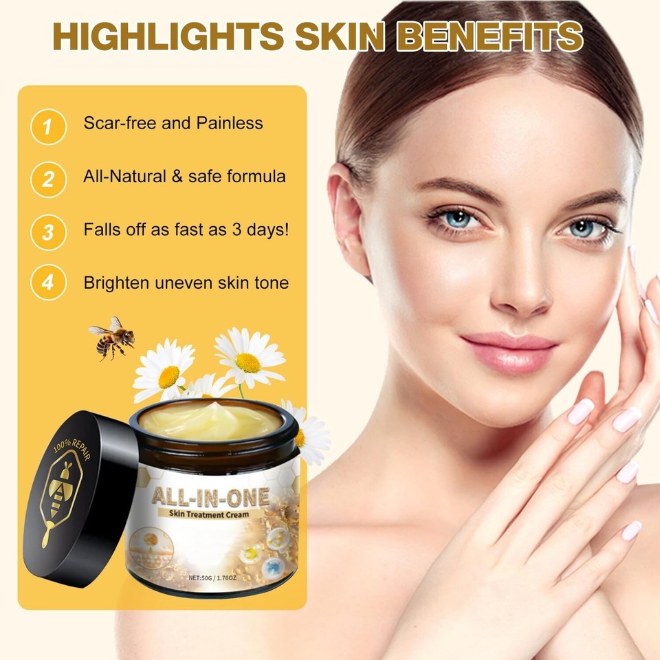 2 Pcs All-In-One Skin Cream,Bee Venom Cream, New Bee Venom Cream 50 GM ...
