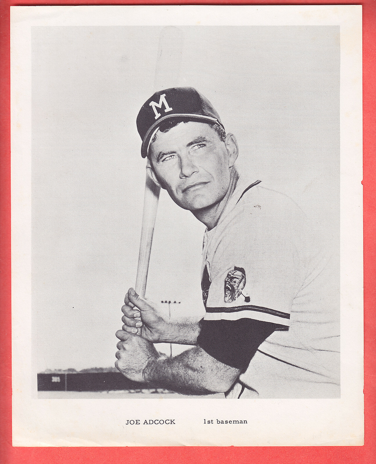 1958 MILWAUKEE BRAVES TEAM ISSUE 8 X 10 JOE ADCOCK | eBay