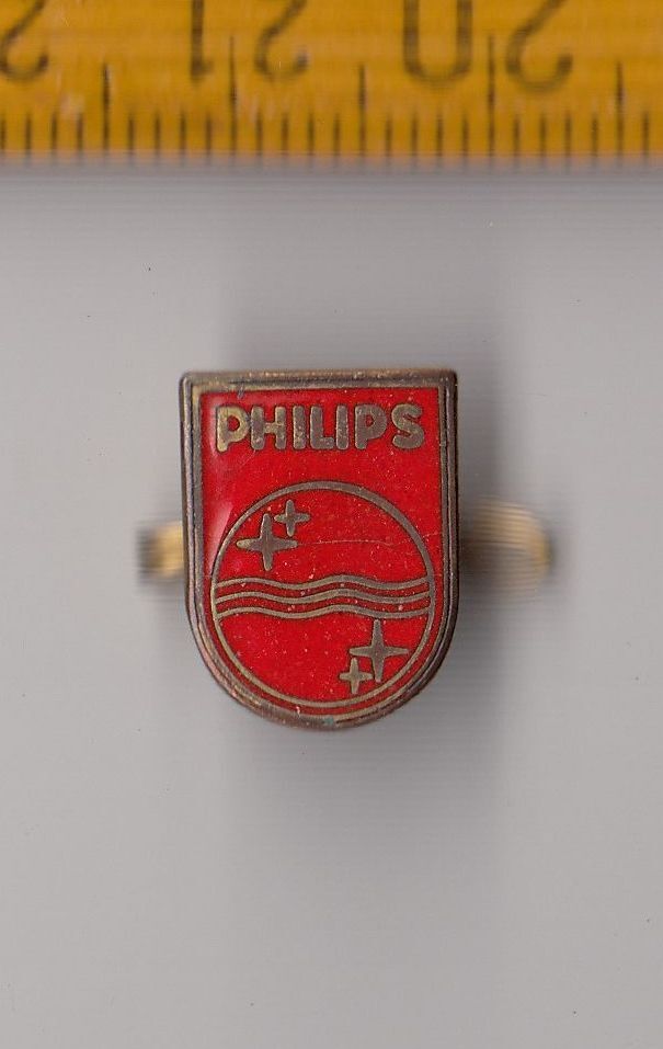 Vintage PHILIPS RADIO TELEVISION LOGO stick pin badge brooch 1960s ...