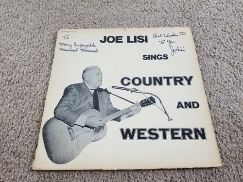 JOE LISI SINGS COUNTRY AND WESTERN signed AUTOGRAPHED record album ...