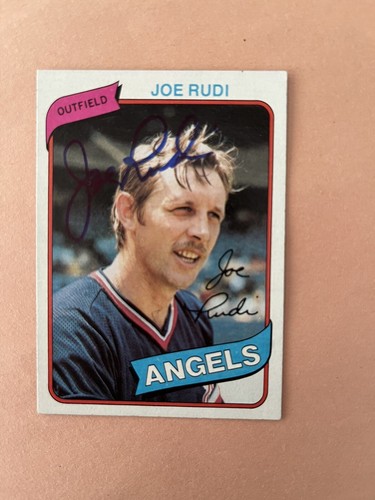 1980 Topps #556 Anaheim Angels Joe Rudi Autograph. | eBay