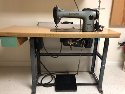 Singer 31-15 Industrial Sewing Machine, Motor, Table | eBay