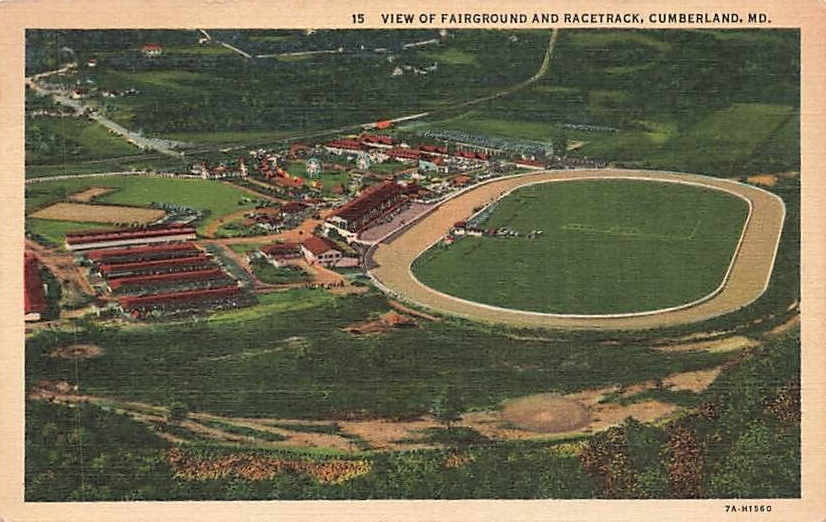 Postcard Fairground and Race Track Cumberland Maryland | eBay
