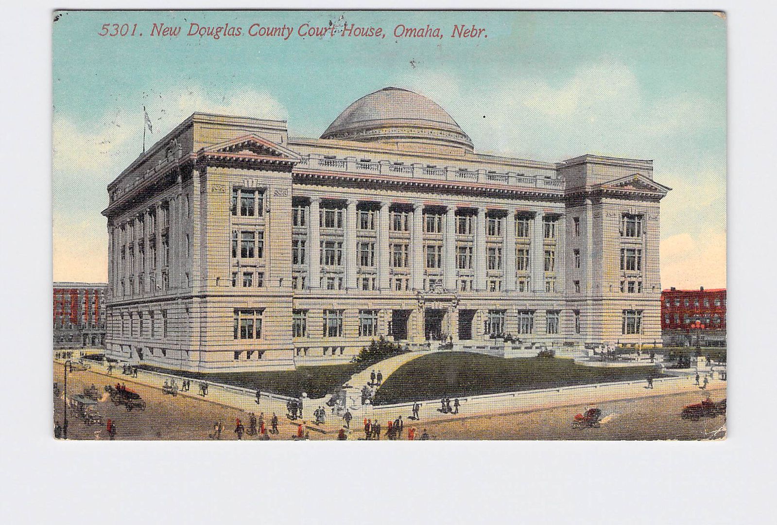 PPC Postcard NE Nebraska Omaha New Douglas County Court House Exterior ...