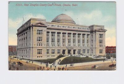 PPC Postcard NE Nebraska Omaha New Douglas County Court House Exterior ...