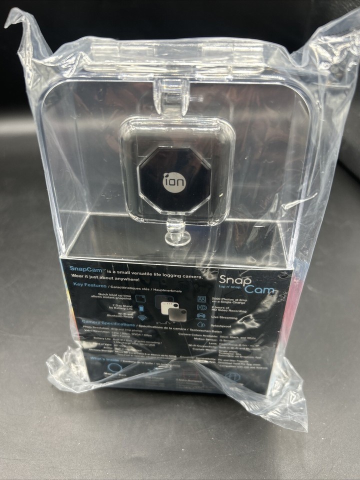 ion SnapCam tap n' snap Wearable HD Video Camera 2 Extra Bumperz USB ...