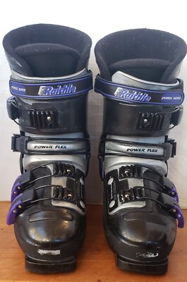 Raichle Childs Ski Boots POWER FLEX 3.7 CE downhill ALPINE size 8.5 ...