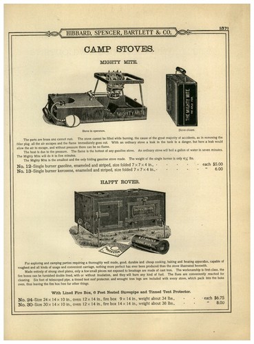 1899 PAPER AD Mighty Mike Camp Stove Happy Rover Buzzacott's Western ...