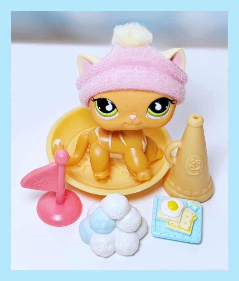 2006 Authentic LPS Littlest Pet Shop #525 / 790 Orange Shorthair Cat ...