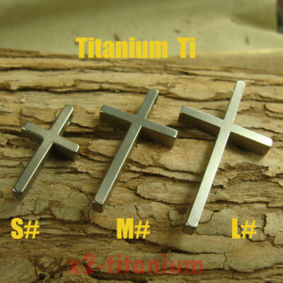 S / M / L three size Titanium Cross necklace pendant Anti allergy ...