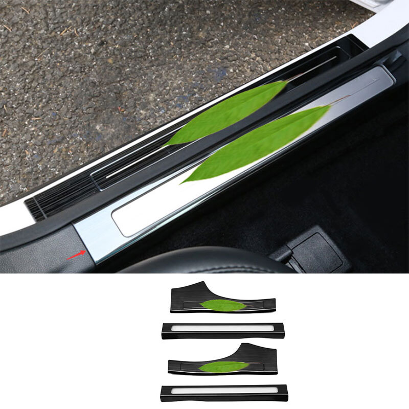 For Lincoln MKZ 2013-20 Black Titanium Door Sill Threshold Protector ...