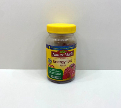 NEW Nature Made Energy B12 1000 MCG 150 Gummies Value Size SEALED 03/ ...