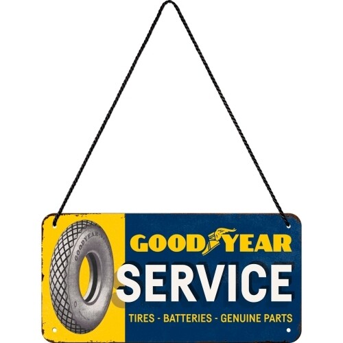Nostalgic Art Metal 10x20cm Wall Hanging Sign Goodyear Service Home ...