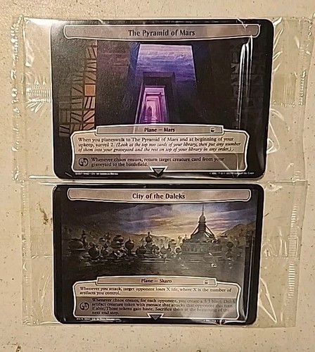 MTG Dr Who Sealed Planechase 10 Card Set Timey Wimey Tenth Doctor | eBay