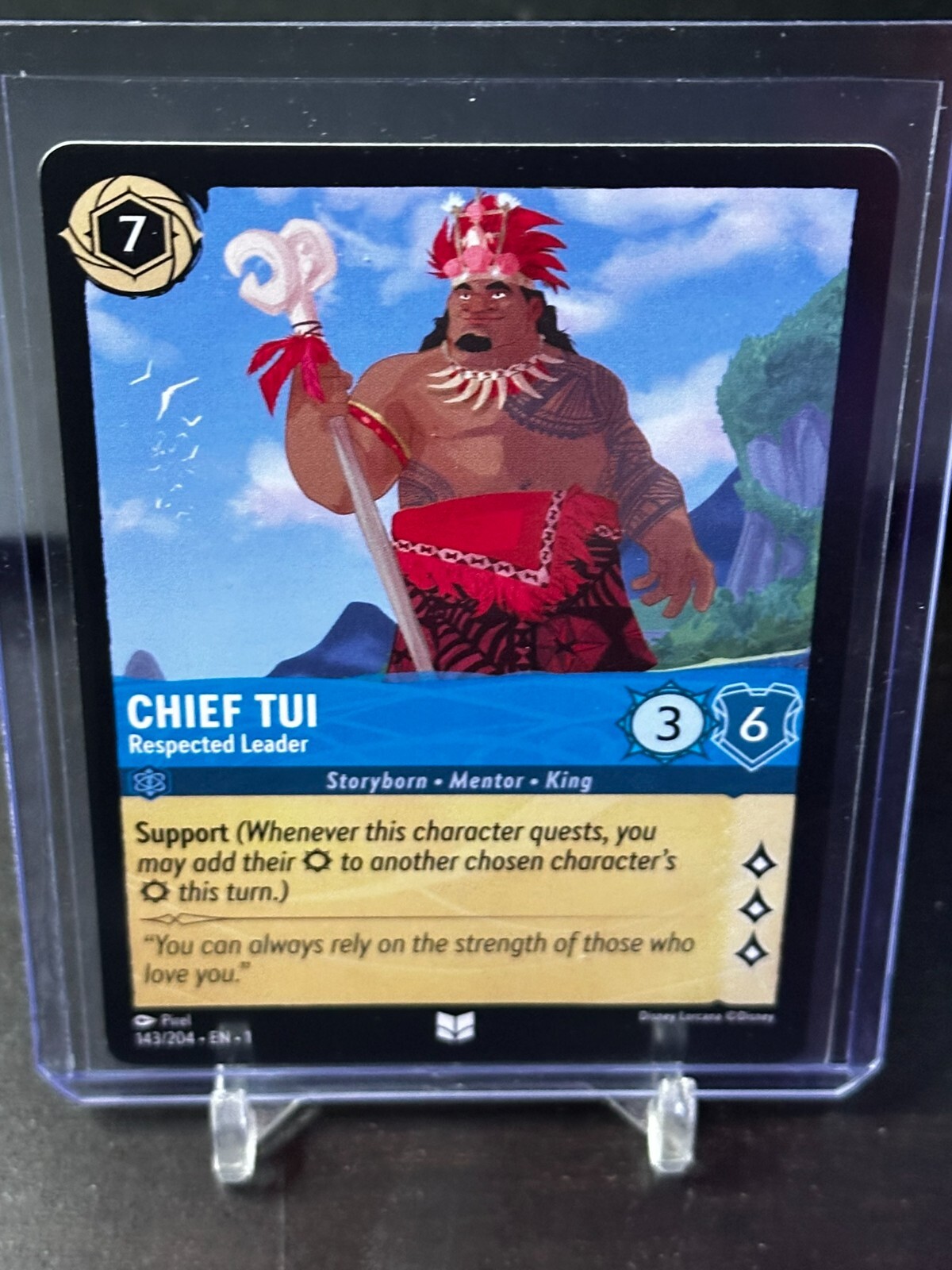 Disney Lorcana - Chief Tui "Respected Leader" 143/204 | eBay