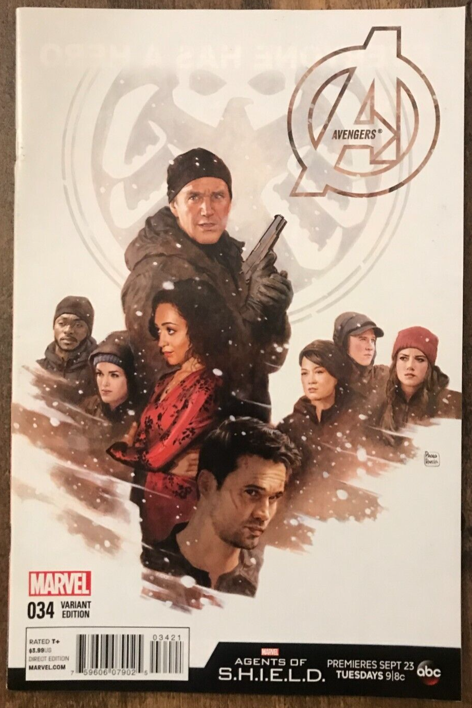 Avengers #34 Hickman Captain America Original Sin SHIELD 1:10 Variant B ...