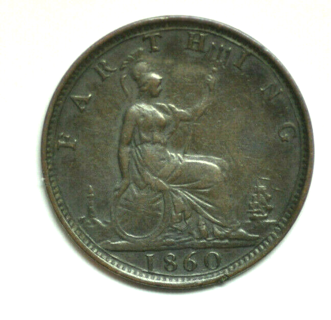 mw15246 Great Britain; Farthing 1860 Victoria (1837-1901) KM#747.2 | eBay