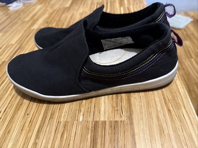 Vionic Beach Sneakers Malibu Womens 9.5 Black Canvas Slip-on Shoes ...