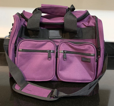 Western Pack Purple Canvas Weekend Duffle Travel Carry On Bag Black ...