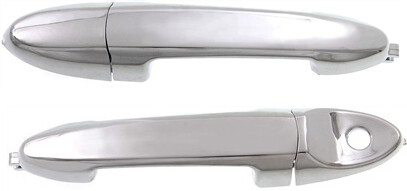 Set of 2 Exterior Door Handles Front Driver & Passenger Side Left Right ...