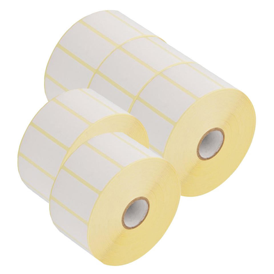 White Address Labels 60x40mm Self Adhesive Plain Sticky Thermal Printer ...
