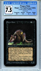 MTG Alpha Plague Rats CGC 7.5 NM+ WOTC magic card Amricons 5009 | eBay