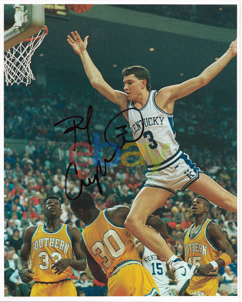 REX CHAPMAN AUTOGRAPHED SIGNED UK KENTUCKY BASKETBALL 8x10 Photo ...