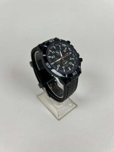 GT Grand Touring Watch Black with White Details, Adjustable Buckle Band ...