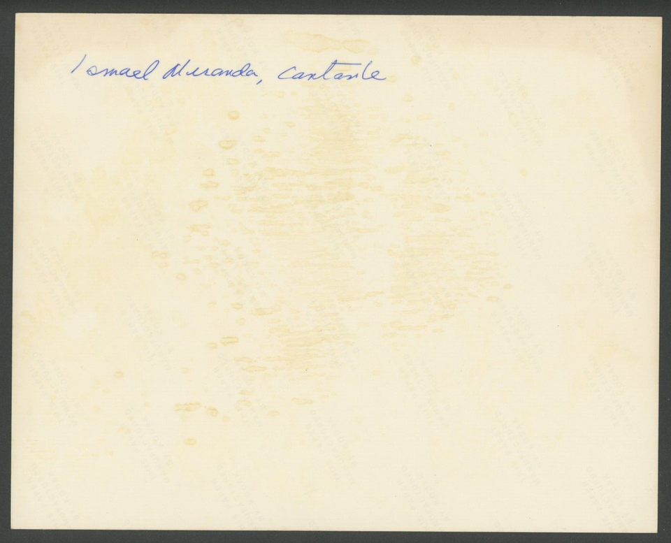 VINTAGE PHOTO / SALSA SINGER - ISMAEL MIRANDA / PUERTO RICO 1980's | eBay