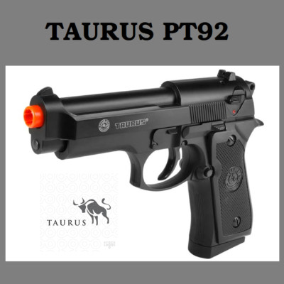 TAURUS PT92 328 FPS METAL LICENSED AIRSOFT SPRING PISTOL HAND GUN w ...