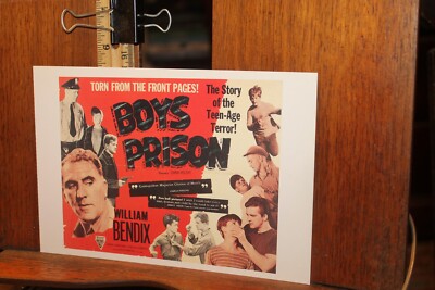 Oversize Pulp Postcard Boys Prison | eBay