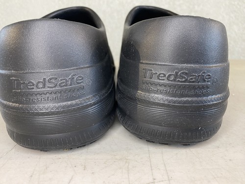 Used TredSafe Oil Slip Resistant Black Shoes Clogs Slip On Non Marking W6 M5 | eBay