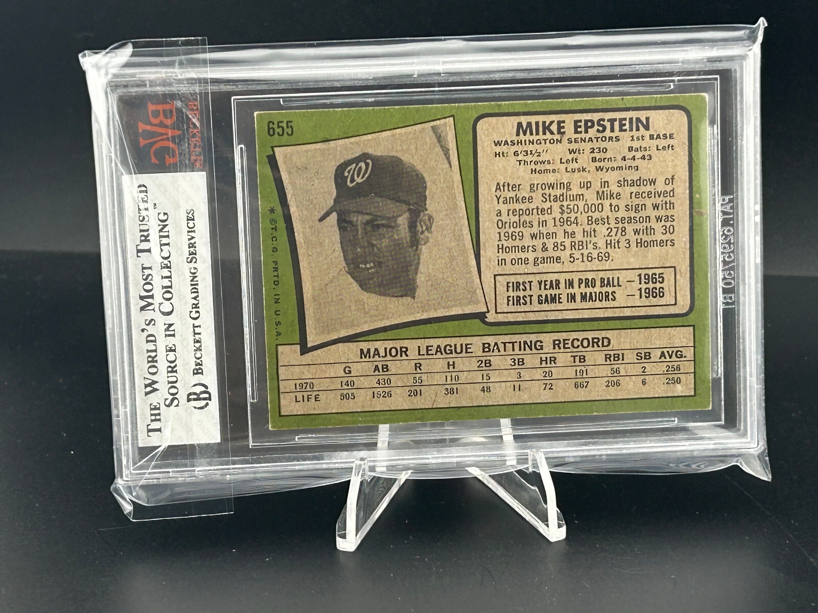 1971 Topps - High # #655 Mike Epstein for sale online | eBay