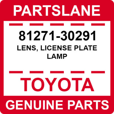 81271-30291 Toyota OEM Genuine LENS, LICENSE PLATE LAMP | eBay