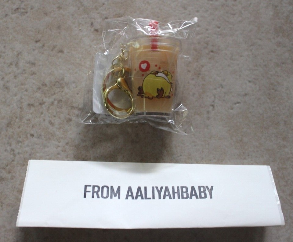 Gong Cha x Final Fantasy XIV Fat Cat Chocobo Moogle Boba Keychain FF14 ...