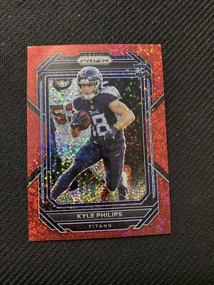 2022 Panini Prizm 357 Kyle Philips Rookie Red Sparkle Prizm Titans ...