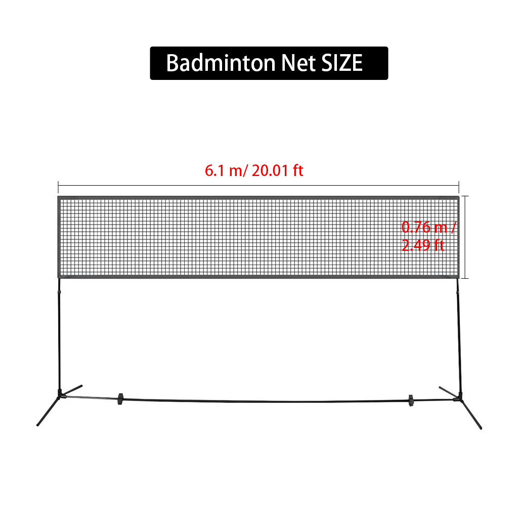 Badminton Net Dimensions Drawings 52 Off